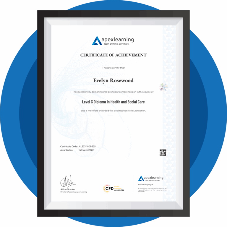 Level 3 Health and Social Care Diploma (CPD Accredited)
